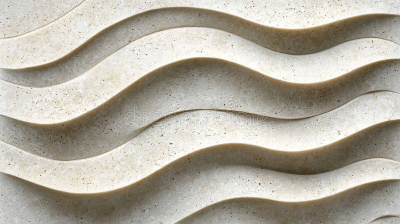 Textured Wave Pattern Stone Wall Design Stock Illustration ...