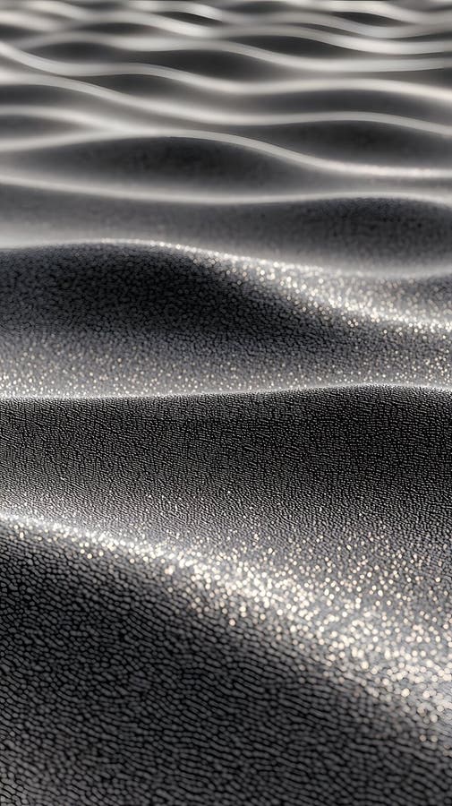 Textured Waves of Shimmering Fabric Stock Image - Image of surface ...