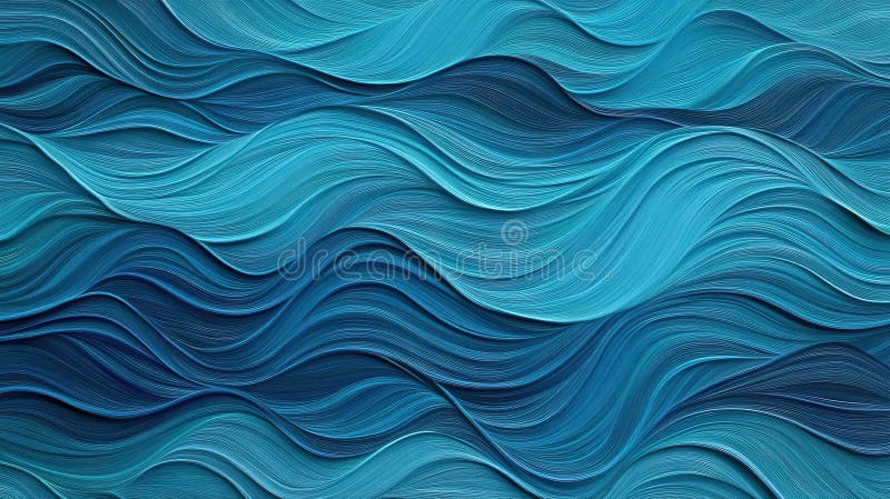 Textured Waves in Varying Shades of Blue with Smooth Curves and ...