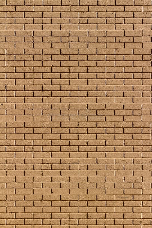 Textured Weathered Tan Color Brick Wall Background in Running Bond ...