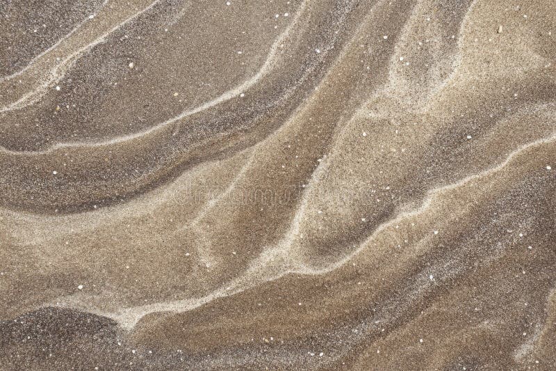 Textured Wet Sand, Smooth Brown Tones with Subtle Ripples and Light ...