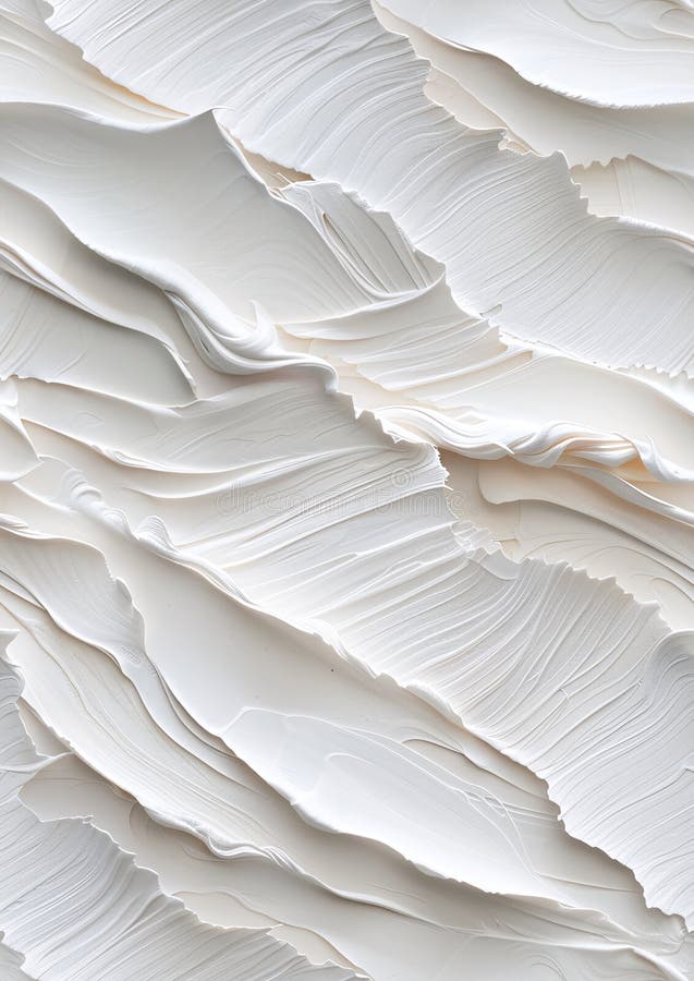 Textured White Background with Abstract Layered Patterns in Close-Up ...