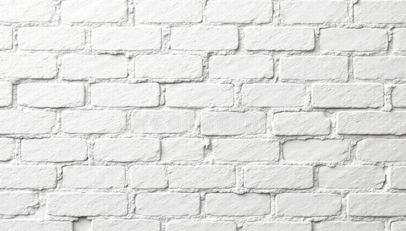 Textured White Brick Wall, Uneven Mortar Lines, Home, Design Stock ...