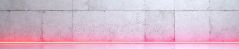 Textured White Concrete Wall, Glowing Neon Border , Vintage Wall, Empty ...
