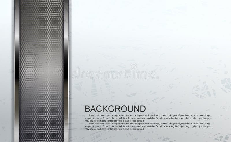 Textured White Design with Rectangular Mesh Frames with Metallic Border ...