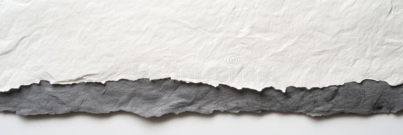 Textured White and Gray Torn Paper Layers Creating Abstract Background ...