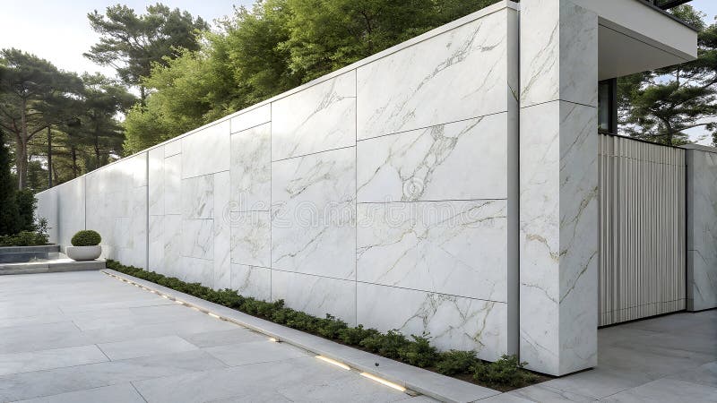 White Marble Rock Wall for Modern Surface Design Stock Illustration ...