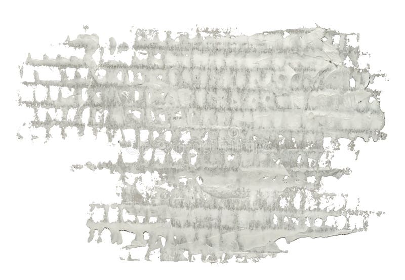 Textured White Oil Paint Brush Stroke with Grid Pattern Stock Vector ...