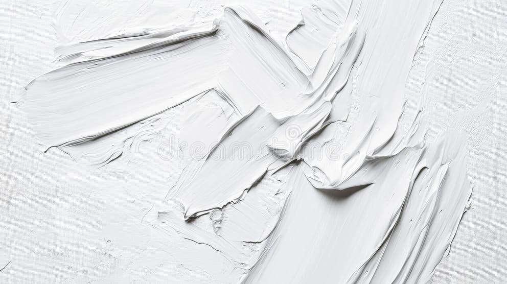 Textured White Paint with Abstract Layers of Brush Strokes Stock Image ...