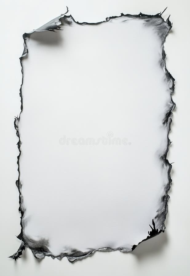 A Textured White Paper Background with a Burnt Look, Offering Space for ...