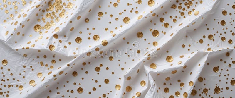 Textured White Paper Background with Scattered Gold Dots. Stock Image ...