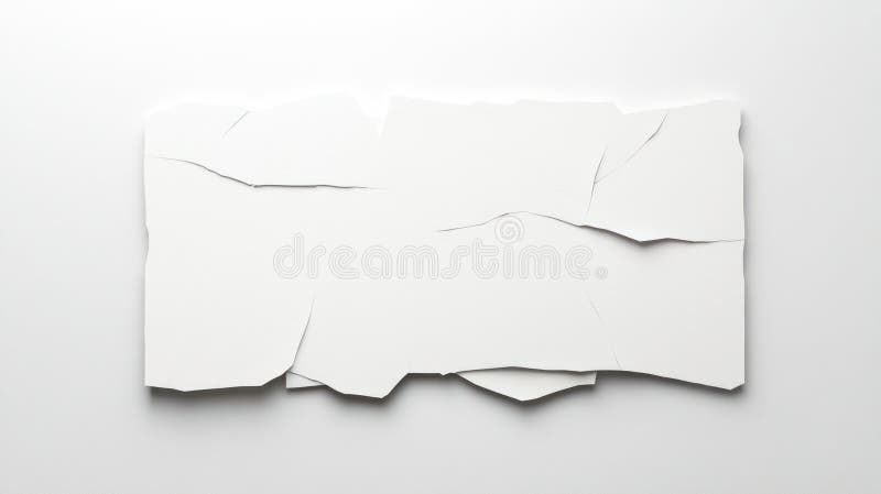 Textured White Paper Collage Background for Design Projects Stock ...