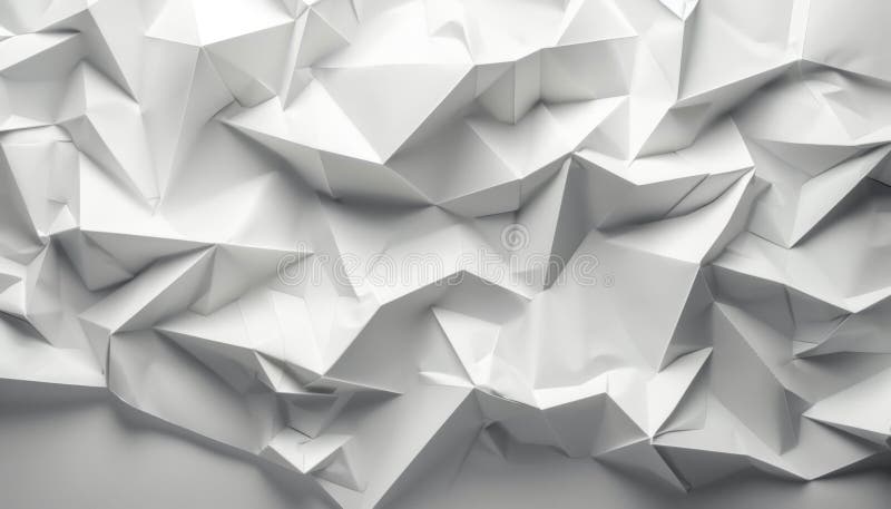 Textured White Paper with Dramatic Folds and Creases, Ideal for ...