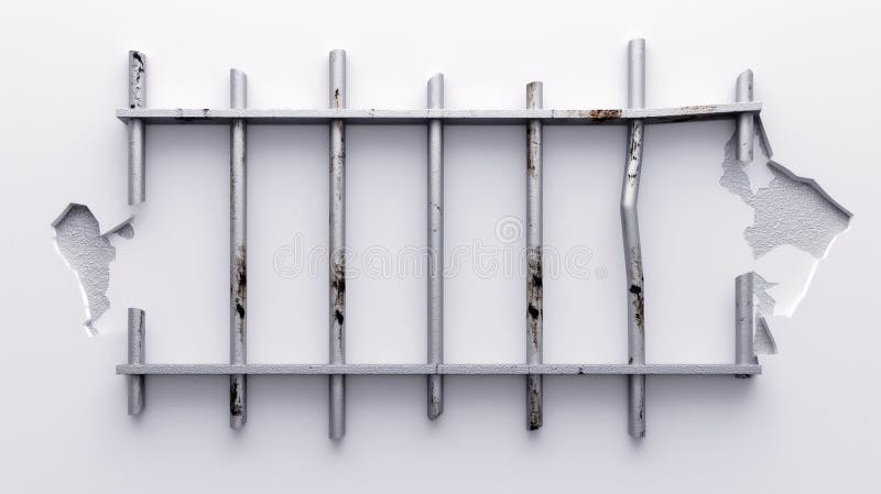 Broken Metal Bars Stock Illustrations – 283 Broken Metal Bars Stock ...