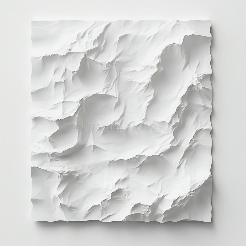 Textured White Surface with Intricate Shadows and Depth, Showcasing a ...