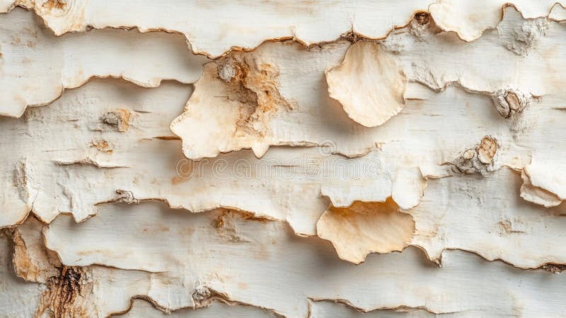 Textured White Tree Bark Surface Detail Stock Illustration ...