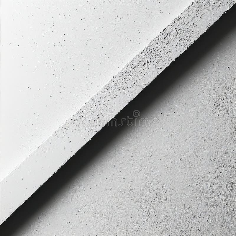 Textured White Wall with Diagonal Line and Rough Surface Detail Stock ...