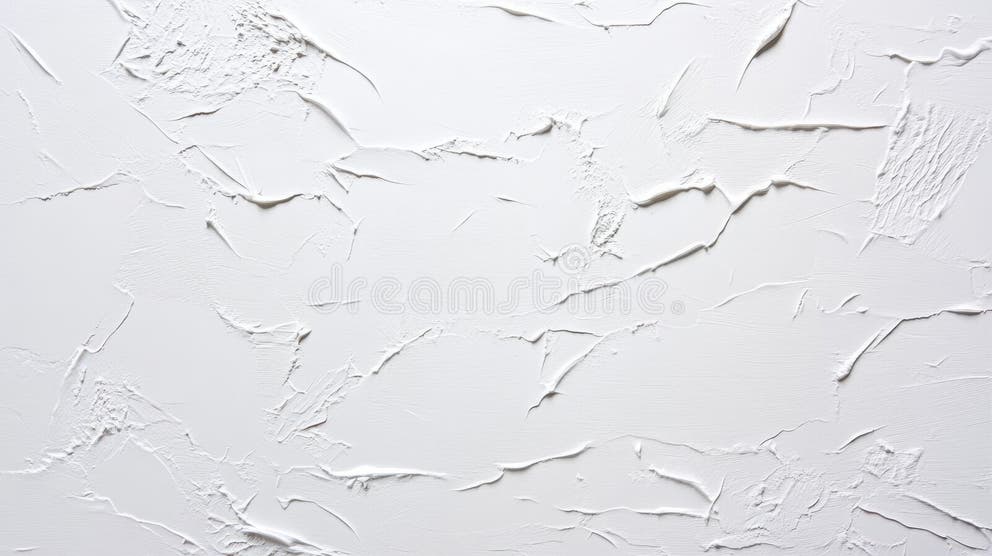 Textured White Wall Plaster: Abstract Background of Thick Paint and ...