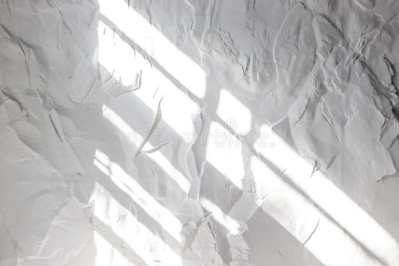 Textured White Wall with Rectangular Highlights from the Sun ...