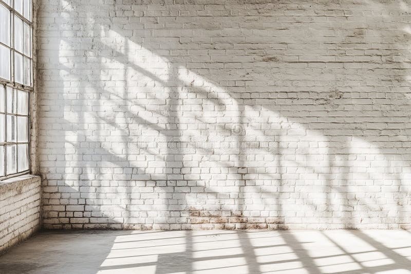 A Textured, Whitewashed Brick Wall with Soft, Smooth Surfaces, Creating ...