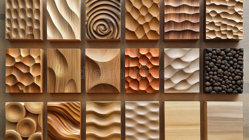 Textured Wood Surfaces Showcase Artistic Designs for Home Decor. these ...