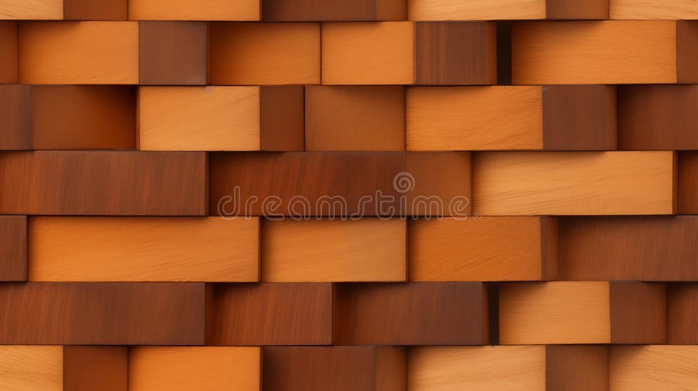 Textured Wooden Rectangular Blocks Horizontal Design Wallpaper Stock ...