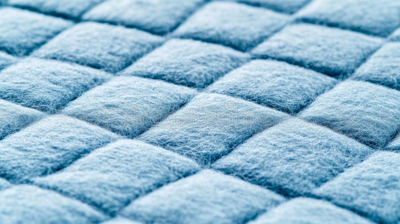 Textured Wool Felt Surface Features Raised Squares, Matte Texture, and ...