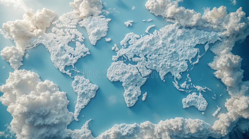 Textured World Map, a Detailed World Map Made from Various Textures ...