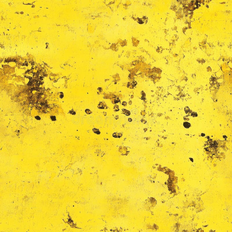 Textured Yellow Grunge Wall with Splattered Paint and Weathered ...