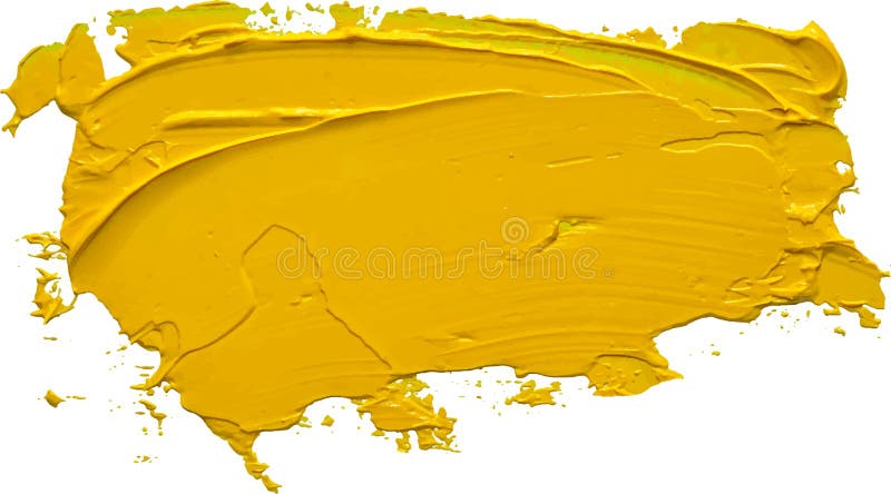 Textured Yellow Oil Paint Brush Stroke Stock Vector - Illustration of ... Textured Yellow Oil Paint Brush Stroke Stock Vector - Illustration of ...