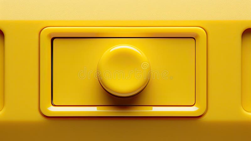 Textured Yellow Rectangle Button Stock Illustration - Illustration of ...
