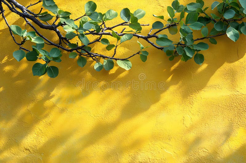 A Textured Yellow Wall with a Subtle Gradient, Providing a Warm and ...