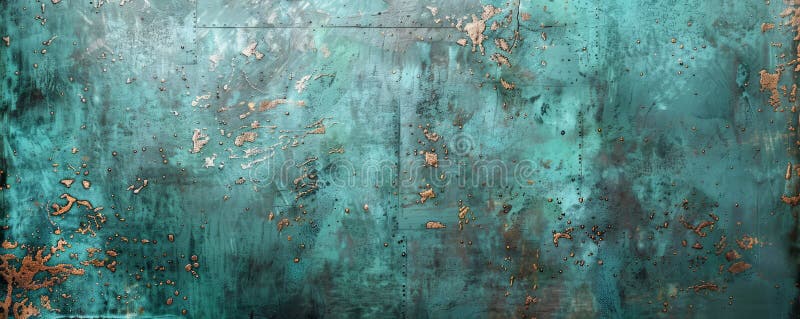 A Textured Zinc Background with Weathered, Patina Effects, Adding Depth ...