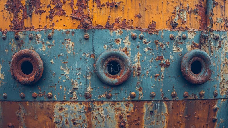 Textures of an Aged and Rusted Ship Hull Revealing Maritime History and ...
