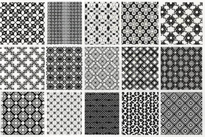 Textures for Backgrounds. Black and White, Different Styles ...