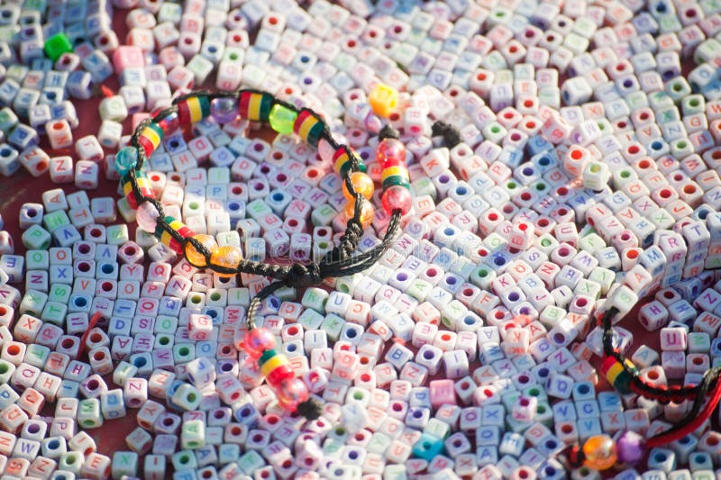 Textures of Colorful Plastic Bracelet Stock Image - Image of elegance ...