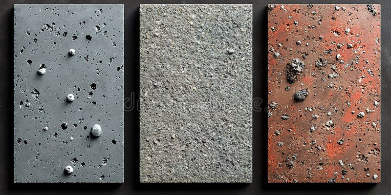 Textures of Concrete Panels Showcasing Variation in Color and Surface Detail in a Modern Design ...