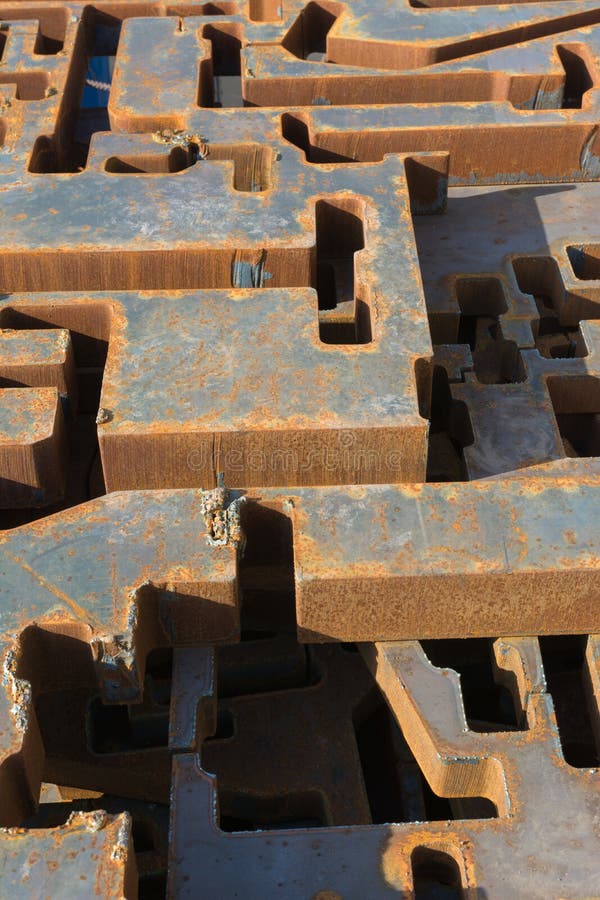 Textures of Discarded Metal Stock Image - Image of metal, metallic ...