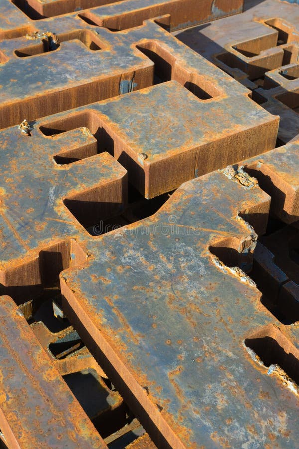 Textures of Discarded Metal Stock Photo - Image of brown, vintage ...