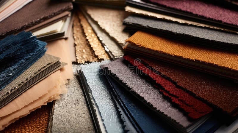 Textures Fabric Swatch Book Stock Illustration - Illustration of colors ...
