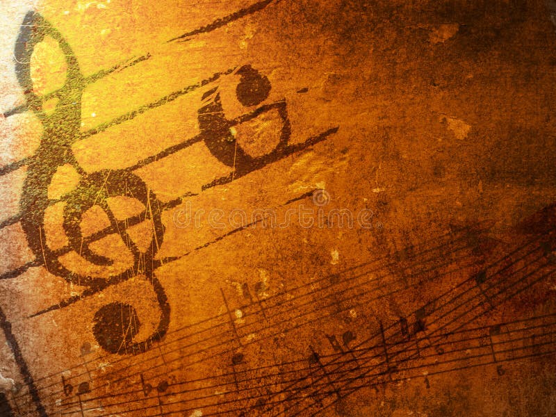 Textures Grunges Et Milieux De Musique Illustration Stock ...