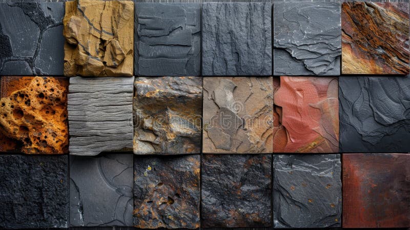 Textures Made of Natural Multicolored Stones. Multicolored Stone Blocks ...