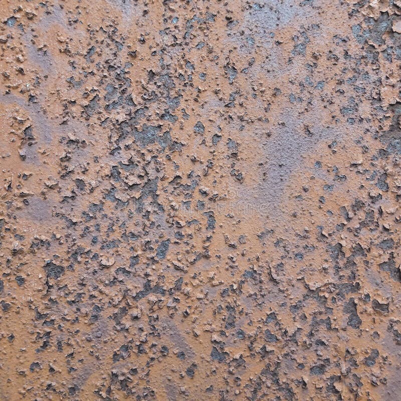 Textures of Rust Metal on a Pink Background. Yellow and Brown Spots ...