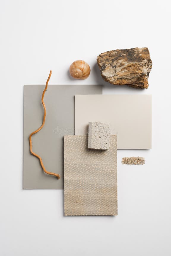 Textures Mood Board. Material Samples Interior Design. Moodboard for ...