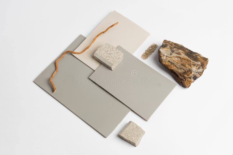 Textures Mood Board. Material Samples Interior Design. Moodboard for ...