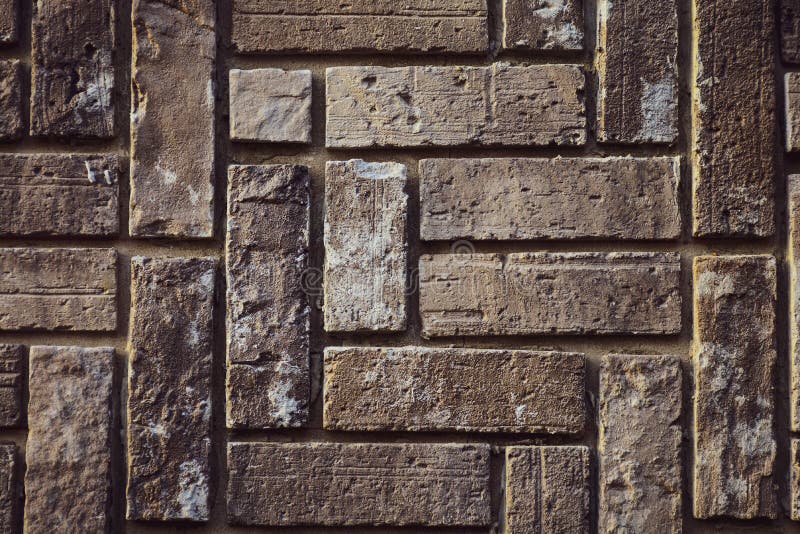 Brick Background with a Beautiful Pattern. Stock Photo - Image of ...