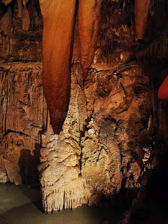 Textures and Patterns Inside a Grotto Stock Image - Image of speleology ...