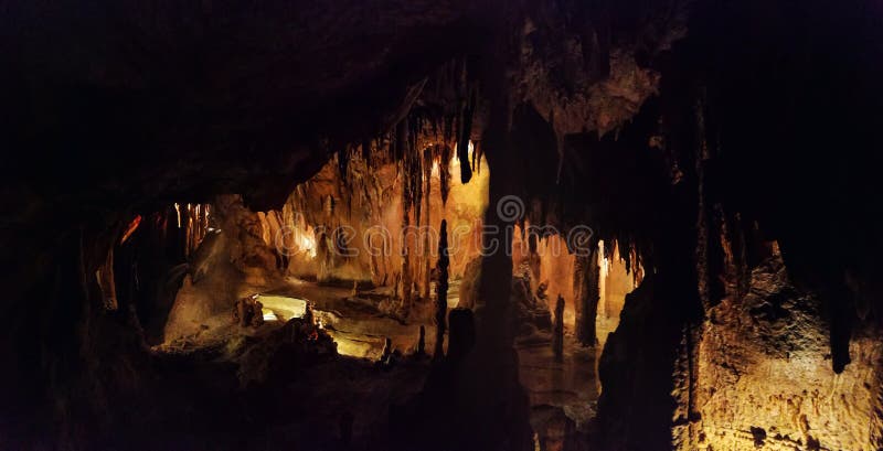 Textures and Patterns Inside a Grotto Stock Image - Image of hollow ...
