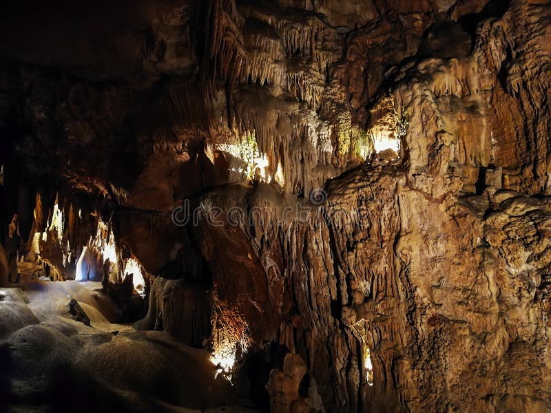 Textures and Patterns Inside a Grotto Stock Photo - Image of landscape ...