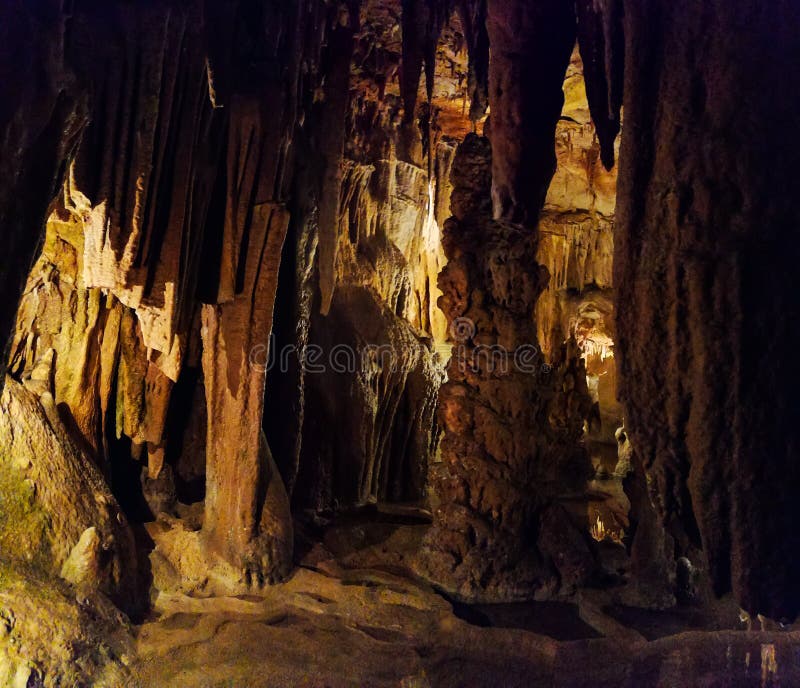 Textures and Patterns Inside a Grotto Stock Photo - Image of archeology ...